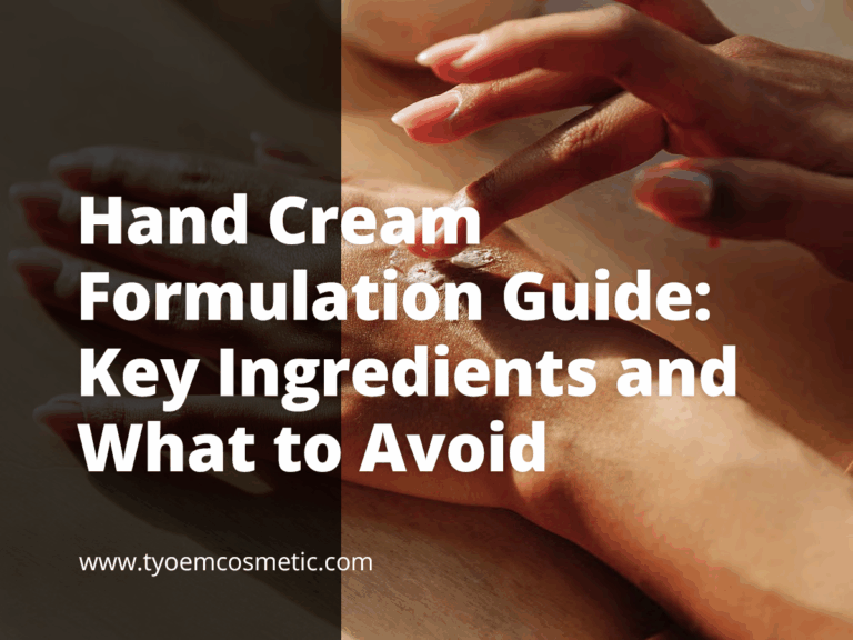 Hand Cream Formulation Guide: Key Ingredients and What to Avoid ...
