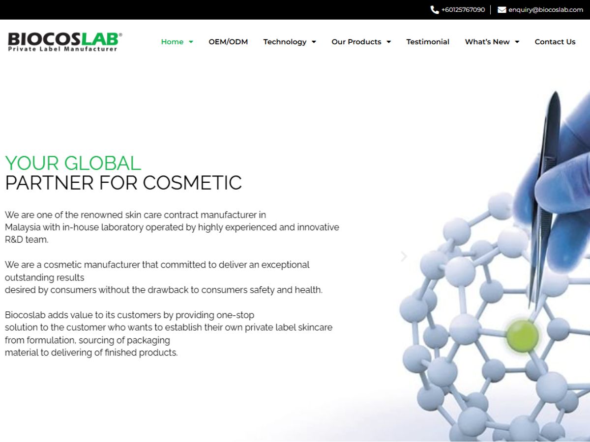 Top 7 Skin Care OEM Manufacturers In Malaysia - Empowering your brand ...